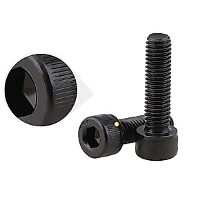 FullerKreg M4-0.7 x 25mm Alloy Steel Socket Cap Screw, (Pkg of 50),ISO 4762, Hex Drive, Class 12.9, Black Oxide Finish