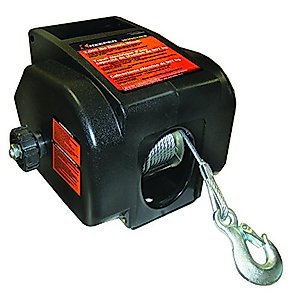KEEPER KWSL2000RM 12V DC Rapid Mount Portable Winch with Handheld Remote - 6000 lbs. Load Capacity