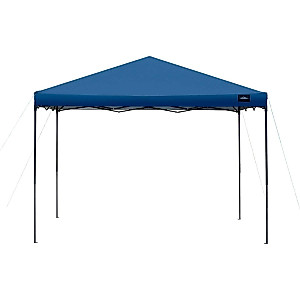 Monoprice 10 x 10 Feet Pop Up Canopy - Navy Blue, 500D Polyester Canopy Cover, UPF50+, Waterproof, for Backyard BBQs, Camping, Tailgate, Sporting Events, Beach - Pure Outdoor Collection, Large