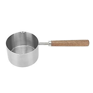 Mini Saucepan, Stainless Pots & Pans Saucepans Steel Sauce Pan Pot Portable Milk Butter Warmer Pot 200ml Small Sauce with Ergonomic Handle for Home Kitchen Restaurant Cooking