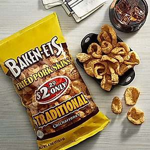 Baken-Ets Pork Rinds, Variety Pack, 0.625 Ounce (Pack of 24)