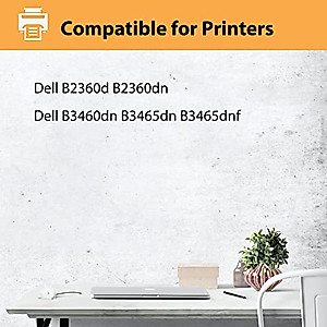Compatible B2360dn Toner Cartridge (M11XH 331-9805) Replacement for Dell B2360dn Toner Cartridge B3460dn B2360d B3465dn B3465dnf(8,500 Pages, 1 Pack) (BK)