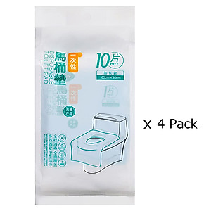 Disposable Toilet Seat Covers-40 Individually Packed, Waterproof, Ideal for Adult and Child -Travel Essentials for Airplanes, Travel, Camping and Public restrooms