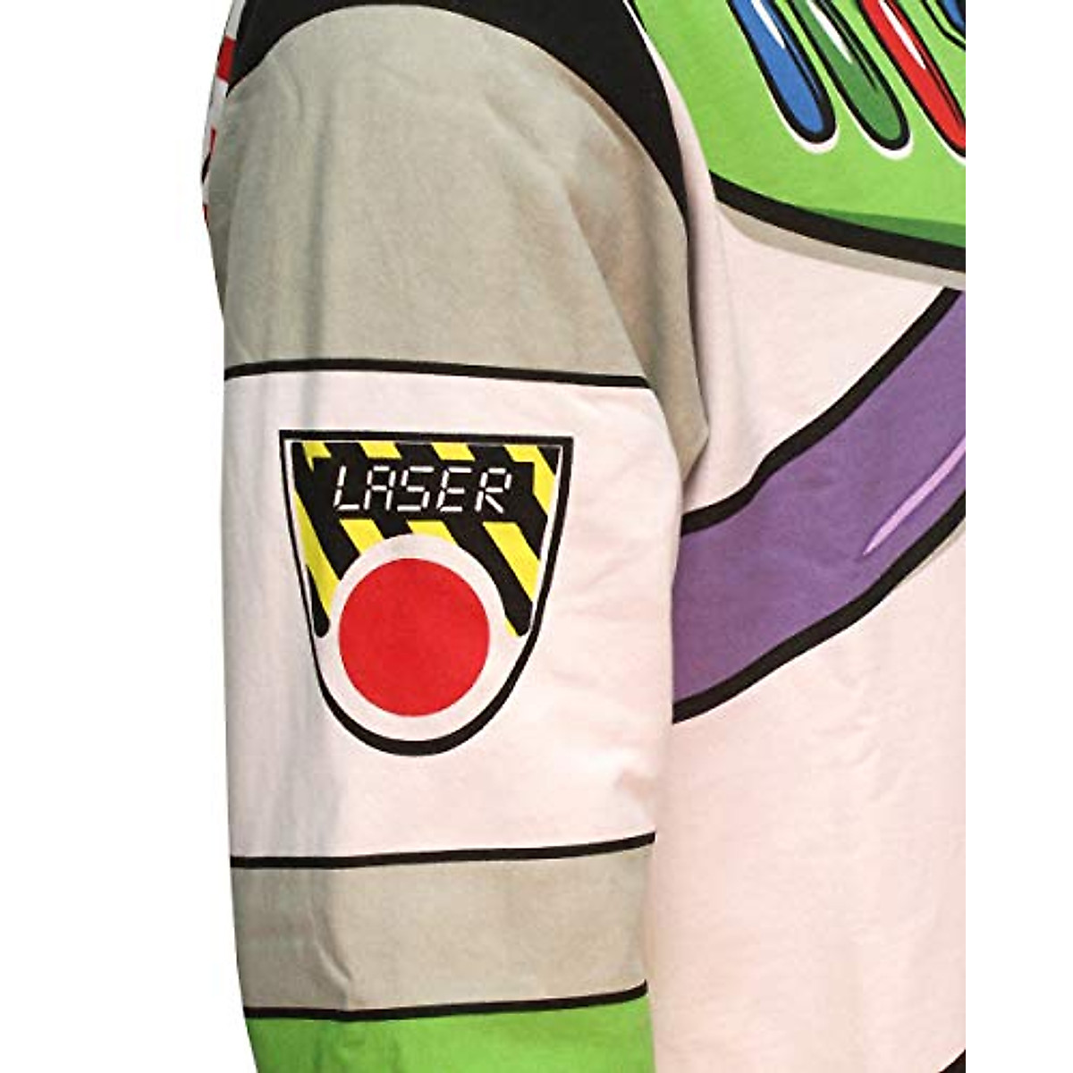 Disney Pixar Toy Story Men's I Am Buzz Lightyear Astronaut Costume Adult Sweatshirt Zip Hoodie (Large)