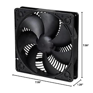 Silverstone Air Penetrator Air Channeling Case Fan 180 * 180 * 32mm, 700/1200rpm AP181 (Black)