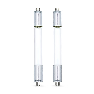 lumenivo G4T5 UVC Light Bulb Replacement 4 Watts Germicidal UV Light - G5 Miniature Bi-Pin - T5 UVC Lamp Replacement - 2 Pack