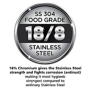 Hawkins-Futura F-56 Futura Induction Compatible Pressure Cooker, 5.5-Liter, Stainless Steel