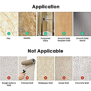 Coolnice 2 Pack Shower Caddy Shelf Organizer Aluminum Rectangle Shower Shelf with 4 Hooks Wall Mount Bathroom Shelf for Bathroom Toilet Kitchen No Need Drilling with Adhesive-Orange