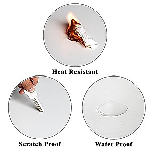 FUSUNBAO Premium Ergonomic Monitor Riser Stand for Desk - Sturdy Construction,Eco-Friendly Material,Water-Proof & Anti-Scratch Board,Rust-Proof Metal Frame,White Desk Riser (Rectangle Shape)