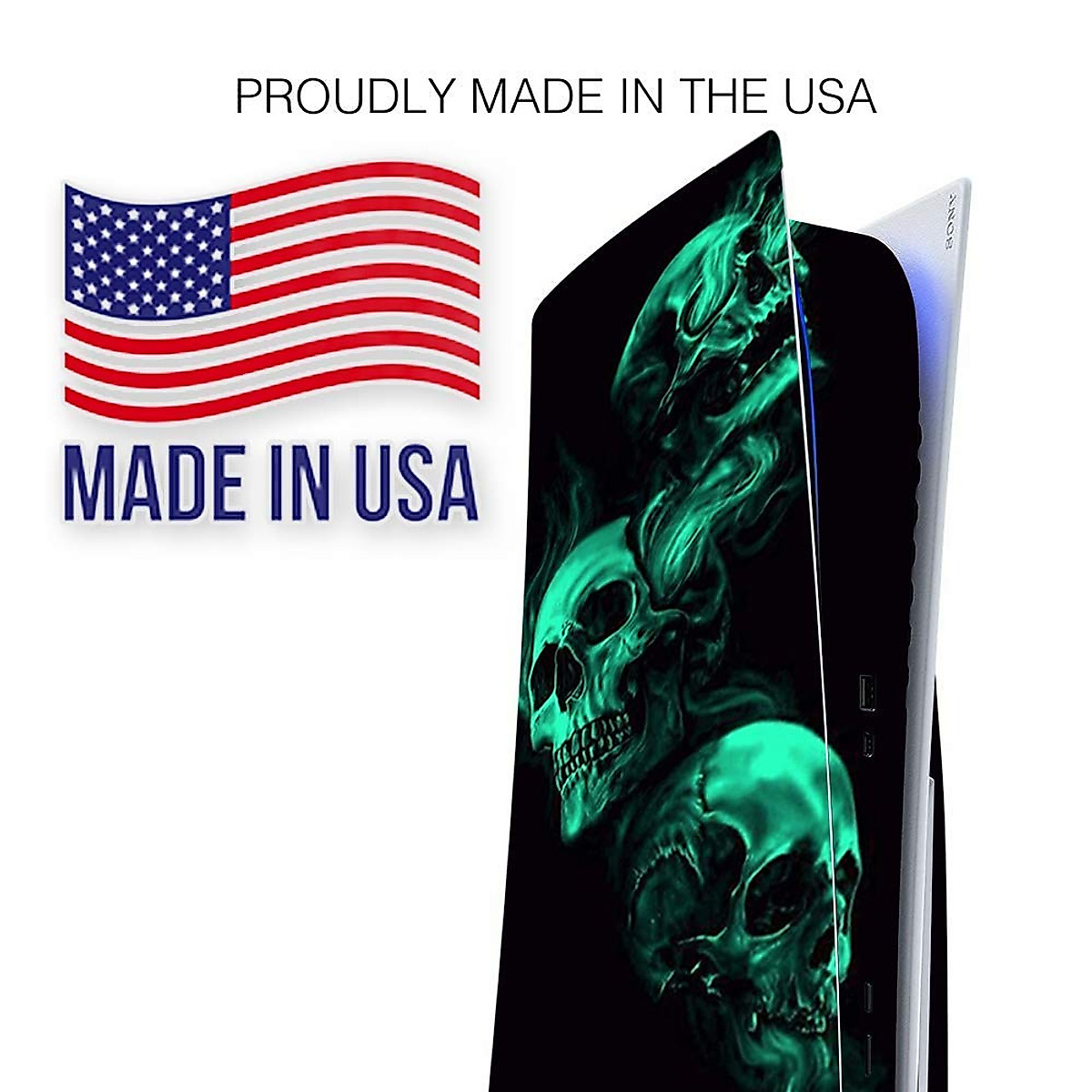 ITS A Skin Skins Compatible with Sony Playstation 5 Console Disc Edition - Protective Decal Overlay Stickers wrap Cover - See Speak Hear no Evil