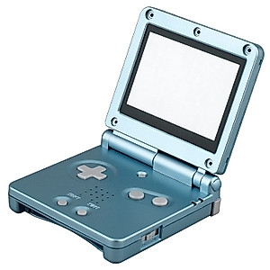 Ostent Full Housing Shell Case Cover Replacement for Nintendo GBA SP Gameboy Advance SP - Color Light Blue