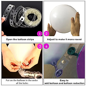 Black and Purple Balloon Garland Kit, Black and Purple Decorations Purple Black Silver Arch Kit for Graduation Birthday Halloween Party Party Decorations