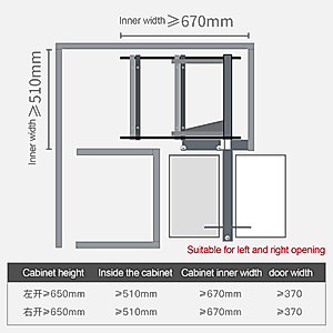 ZHIRCEKE Soft-Close Blind Corner Cabinet Pull Out Basket - 4 Shelf Slide Out Cabinet Organizer for Kitchen Blind Base Corner Cabinets,Open Left