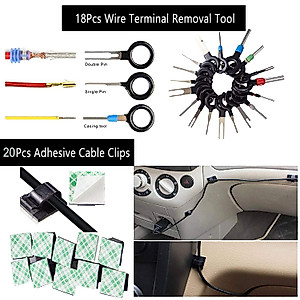 Uolor 268 Pcs Trim Removal Tool Kit, Car Pry Tool Kit Door Panel/Radio/Stereo/Terminal Removal Tool Set, Auto Clip Pliers Fastener Remover Panel Removal Tool Kit, Pry Tool Set with Storage Bag