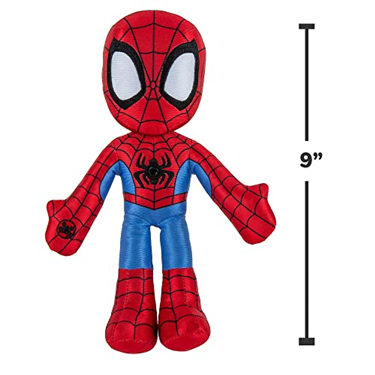 Spidey and His Amazing Friends Marvel’s Web Flash Spidey Plush - 9-Inch Plush with Light Up Signal - Toys Featuring Your Friendly Neighborhood Spideys