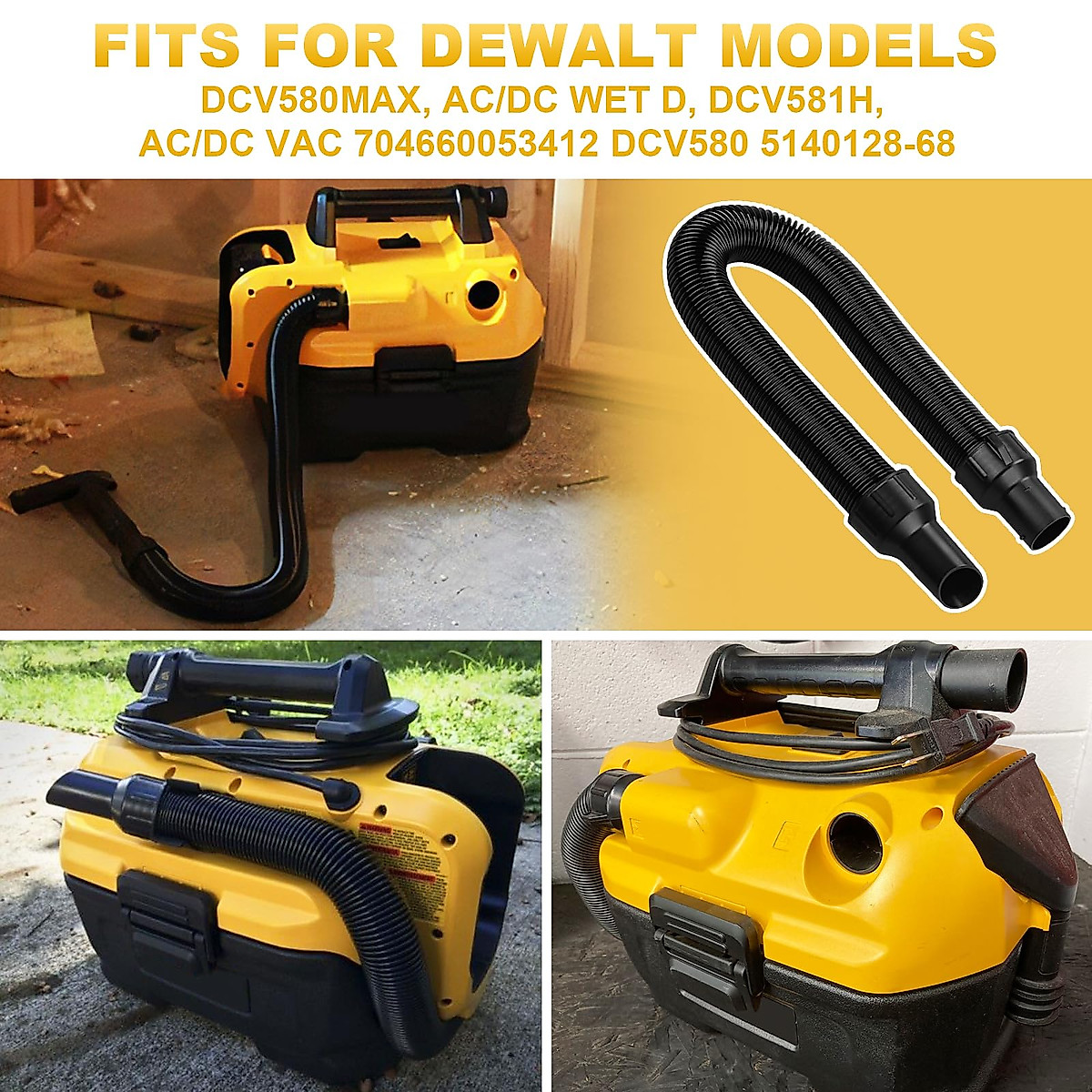 5140128-68 vacuum hose Assembly Replacement for DeWalt Vacuum Hose DCV580 DCV581H DCV580MAX 704660053412