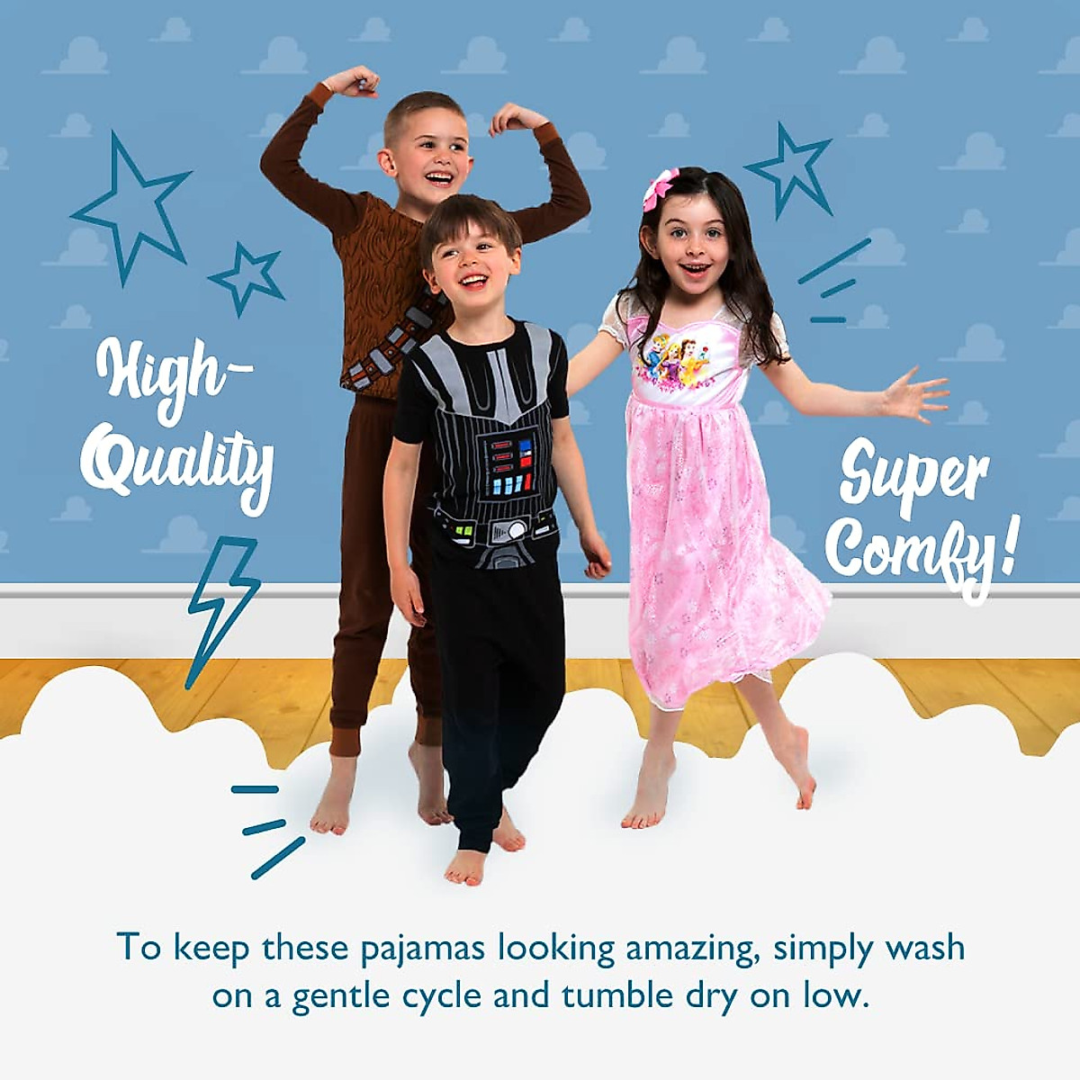 Disney Boys' Toy Story 2-Piece Snug-Fit Cotton Pajamas Set With Book, COUNT ON ME, 4T