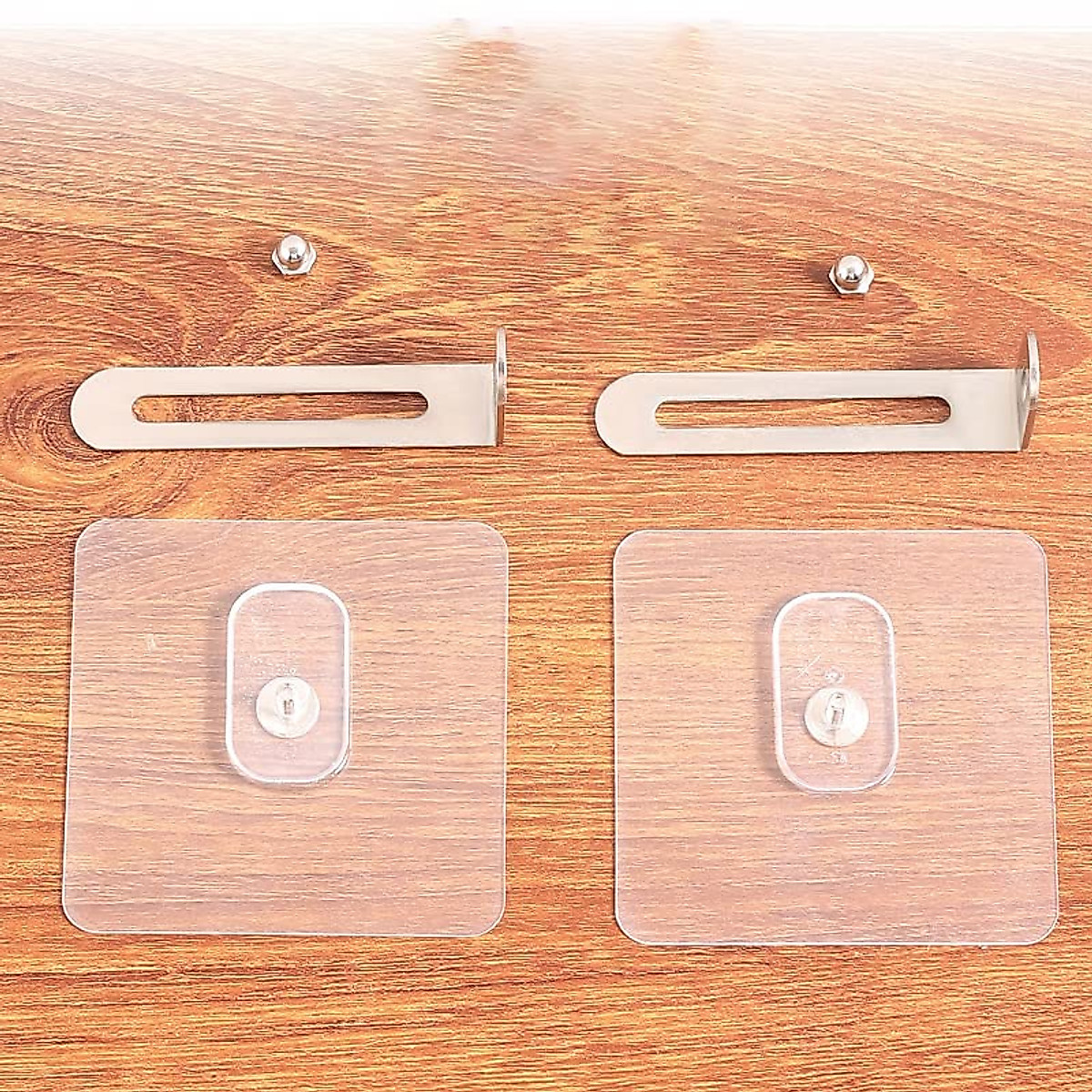 Yaokaim Anti Tip Furniture Wall Anchors No Drill (10 Packs), for Baby Proofing, Keep Baby Pet Safety from Falling Furniture, Removable, No Drilling