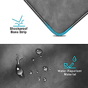 Lacdo Tablet Sleeve Case for 10.9 inch New iPad / 11 inch iPad Pro / 10.2 inch iPad / 10.9" iPad Air / 10.5 inch iPad Pro Air, Galaxy Tab A8 10.5" Protective Bag, Fit Apple Smart Keyboard, Dark Gray