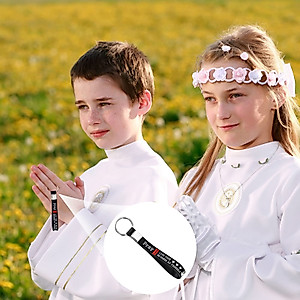 Sureio 24 Pcs Christian Bible Keychains with Scripture Inspirational Religious Keychains Verses Church Gift(Dark Colors)