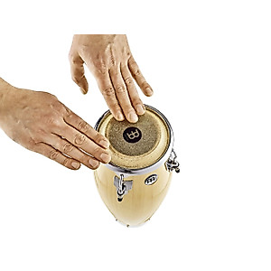 Meinl Percussion 4 1/2" Mini Conga with Hardwood Shell and Tunable Buffalo Skin Head-NOT Made in China-Natural, 2-Year Warranty, (MC100NT)