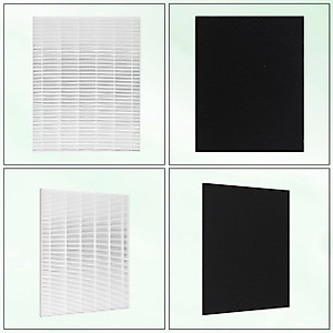 Nyingchi D480 Replacement Filter D4, Compatible with Winix D480 Air Purifier, D4 Filter,Part No. 1712-0100-00, Includes H13 Grade True HEPA and Activated Carbon Filters(2+8)