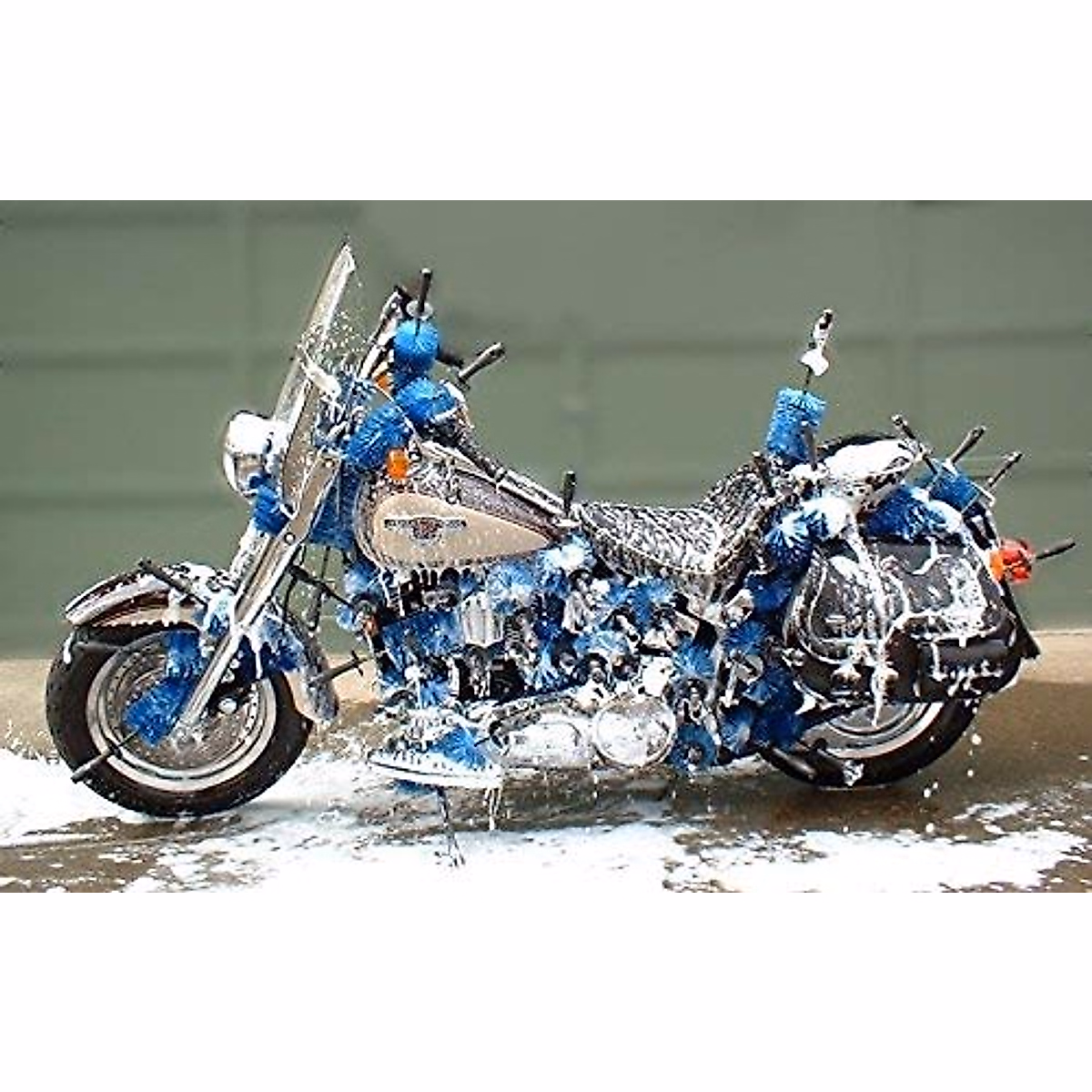 EZ Detail Big and Little Brush Combo - Wheel Rim Cleaner for Cars, Bike, Trucks, Motorcycle, and Other Vehicles - Non-Scratch Auto Detailing Tool, Easily Reaches Nook and Crannies