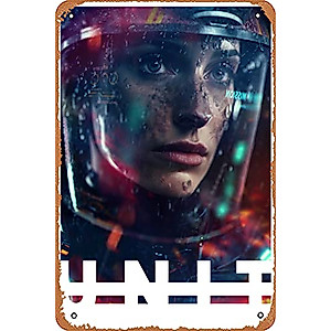 Cloxks U.N.I.T FF1 Sci-fi Tech Concept Art 8x12 Inches - Vintage Metal Tin Sign for Home Bar Pub Garage Decor Gifts