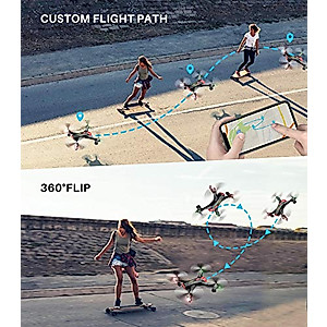 Syma X400 Mini Drone with Camera for Adults & Kids 720P Wifi FPV Quadcopter with App Control, Altitude Hold, 3D Flip, One Key Function, Headless Mode, 2 Batteries, Easy to Fly for Beginners