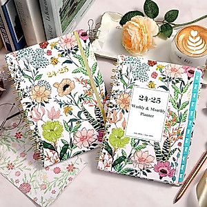 2024-2025 Academic Planner – Weekly ＆ Monthly Planner from Jul. 2024 – Jun. 2025, 6.4" x 8.5" with Tabs, Flexible Hardcover, Thick Paper, Strong Twin-Wire Binding, Back Pocket, Inspirational Quotes