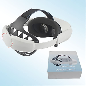 NIUVR Optimized Headset Strap Compatible with Quest 2 Headset, Replacement for Elite Strap, Kids Removable Head Cushion Comfortable Protective Headset Strap, Pressure Reduced Head Strap for VR