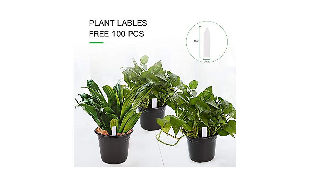 JERIA 100-Pack Plant Nursery Pots with Labels - Seedling & Garden Growers