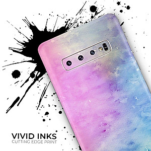 DesignSkinz Mixed Pink 4423 Absorbed Watercolor Texture Protective Vinyl Decal Wrap Skin Cover Compatible with The Samsung Galaxy S20 (Screen Trim & Back Glass Skin)