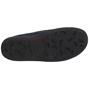 Acorn Women's Explorer Water Repellent Moc Slipper with Adjustable Toggle, Navy Blue Heather, Large
