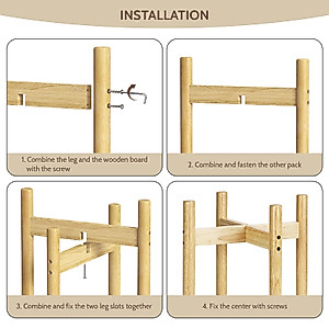Keenray Wooden Adjustable Stand for Towel Warmers, Solid Wood Stand to Fit Different Sized Towel Warmers(8’’-15’’), Ideal Stand Accessories for Bathroom