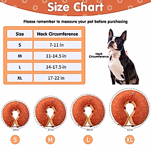 BINGPET Dog Inflatable Cone Collar, Soft Cone Collar for Dogs Cats, Washable Protective Recovery Collar for Large Medium Small Dogs, Adjustable Pet Recovery Cone After Surgery