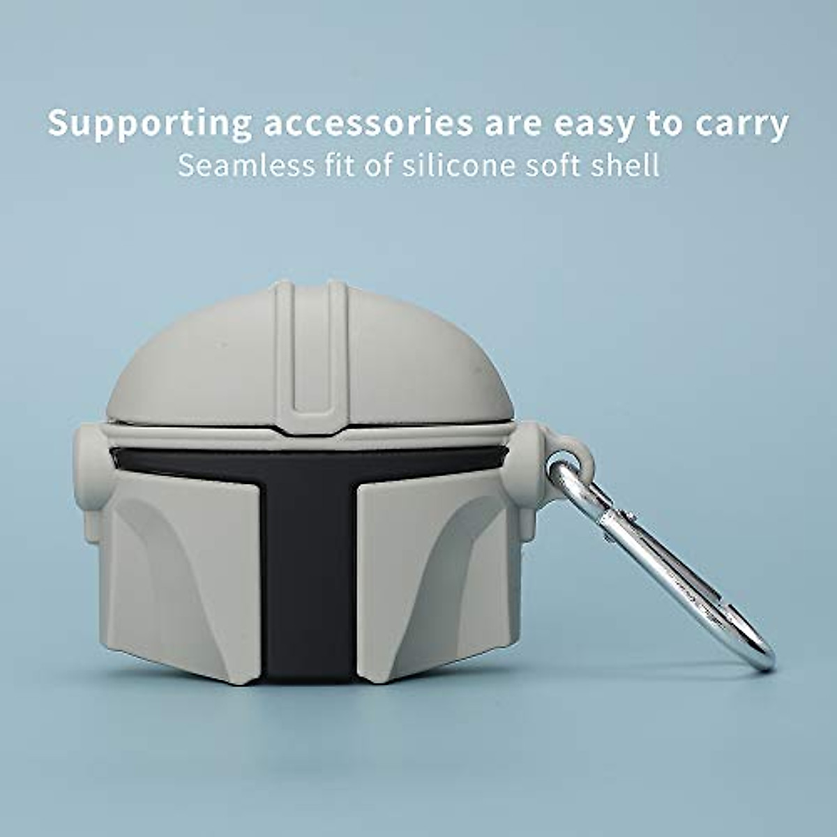 Compatible with Airpod Pro Case Cover, 3D Popular and Cute Silicone Design，Soft Silicone Portable&Shockproof Airpod Case，for Apple Airpod Pro Charging Case (Helmet Pro)