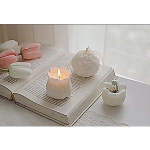Aroma Candle,140G Hydrangea Onion Flower Shaped Soy Wax Scented Candle for Table Photo Prop Birthday Gift,Prefect for Meditation Stress Relief Mood Boosting Bath Yoga