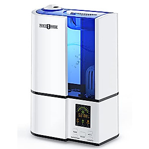 Humidifiers for Bedroom, Upgrade 4L Cool Mist Humidifiers with Humidistat, PARIS RHÔNE Smart Vaporizer humidifier for Home Large Room, LED Display, Quiet Operation, Sleep Mode, 24H Timer, Night Light