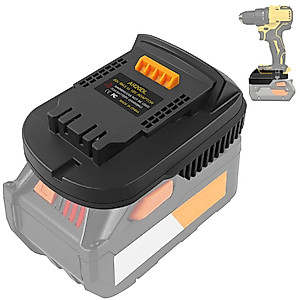TPDL Adapter for Ridgid AEG 18V Battery to for DeWalt 20V MAX XR Cordless Tools, Use for Ridgid 18V Platform Batteries(Adapter Only)