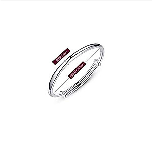 Hithop Simple Style 925 Sterling Silver Bangle Women Gift Bracelets Bangles
