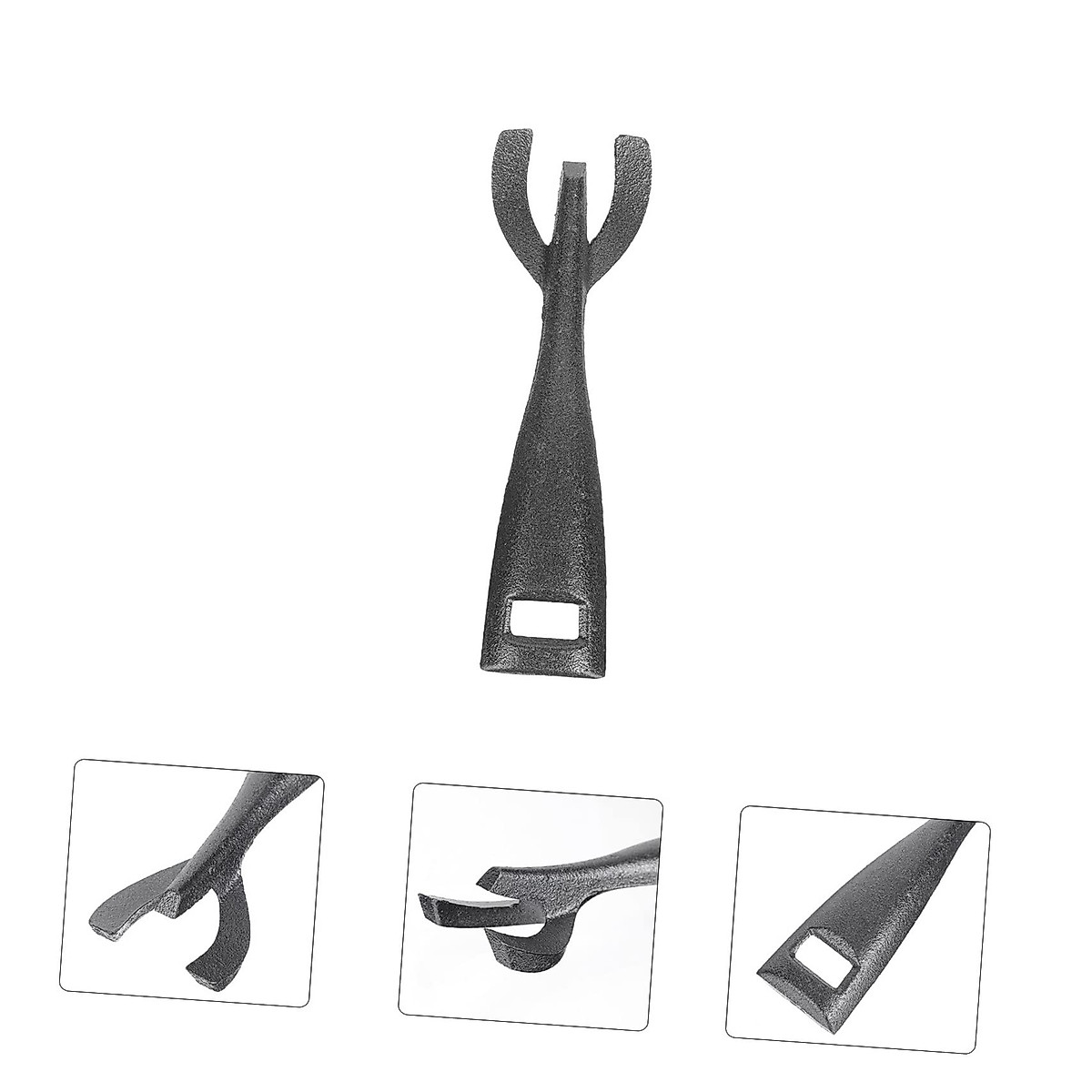 OFFSCH Steak Plate Fork Toaster Oven Pan Stainless Steel Frying Pan Metal Cooking Utensils Bowl Gripper Fajita Skillet Clip Stainless Frying Pan BBQ Clamps Cookware Holder BBQ Clips Black