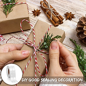 3000 Pcs Clear Circle Stickers Clear Round Adhesive Transparent Decals Envelope Mail Seal Stickers Gloss Tape for Small Business Products Packaging(0.5 Inch Wide)