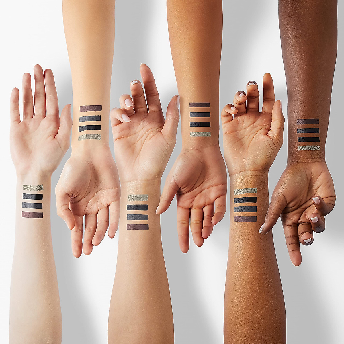 Miss Rose M 4 Colors Gel Eyeliner Set, Eyeliner Pencils, delineador de ojos contra el agua, Easy to Use, Eye Makeup for Women (4 Colors)