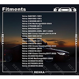 Rexka 10 pcs Bumper Cover Fender Liner Trunk Trim Panel Push-Type Retainer Clip for Volvo 3541113 940 960 C30 C70 S40 S60 S60L S80 S90 V50 V60 V70 V90 XC40 XC60 XC70 XC90
