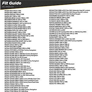 Scosche Select 1988 to 2019 Chrysler, Dodge, Jeep or Plymouth 6.5” - 6.75” Speaker Adapter (1 Pair) SAC656