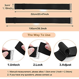 TIESOME Elastic Stretch Belt for Women Invisible Waist Belt(Black)