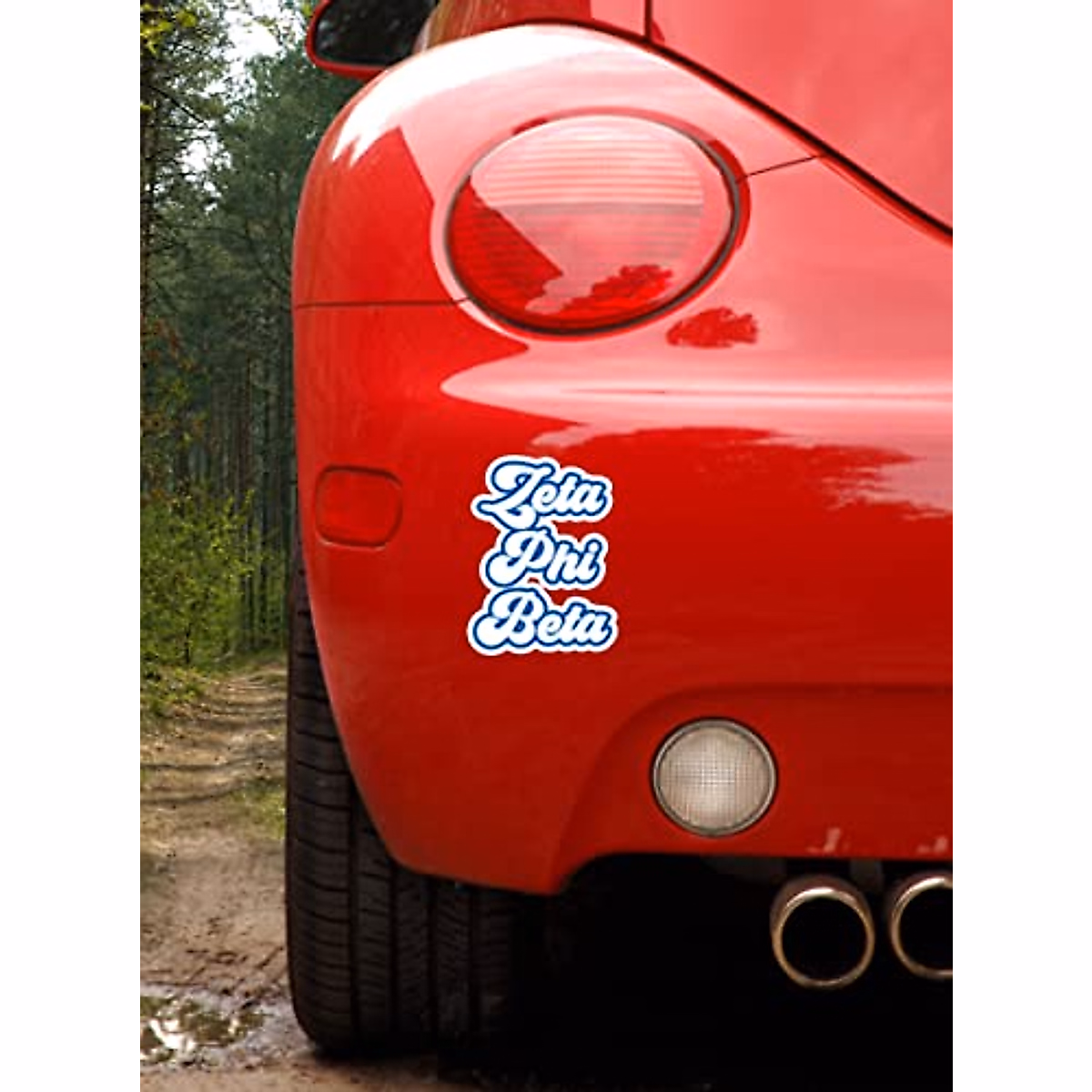 Sorority Shop Zeta Phi Beta Car Magnet - Set of 2 Removable No Residue All Weather Magnets for Sorority