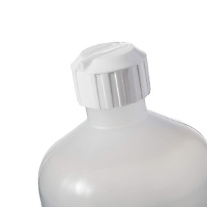 Consolidated Plastics Boston Round Bottles with Flip-Top Cap, LDPE, 16 oz, White, 12 Piece