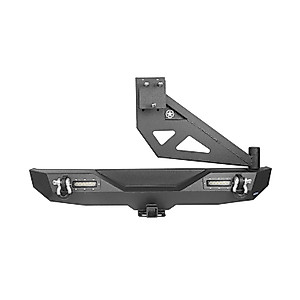 u-Box Wrangler JL Rear Bumper w/Tire Carrier & Hitch Receiver Compatible with Jeep Wrangler JL & JLU 2018-2025
